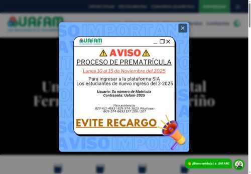 Universidad Agroforestal Fernando Arturo de Meriño (UAFAM ...