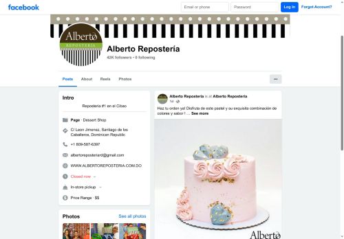 Alberto Repostería. Reposterías y Panaderías en Facebook de Republica ...